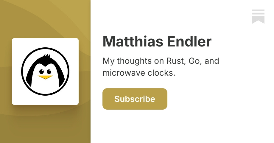 Matthias Endler | Substack