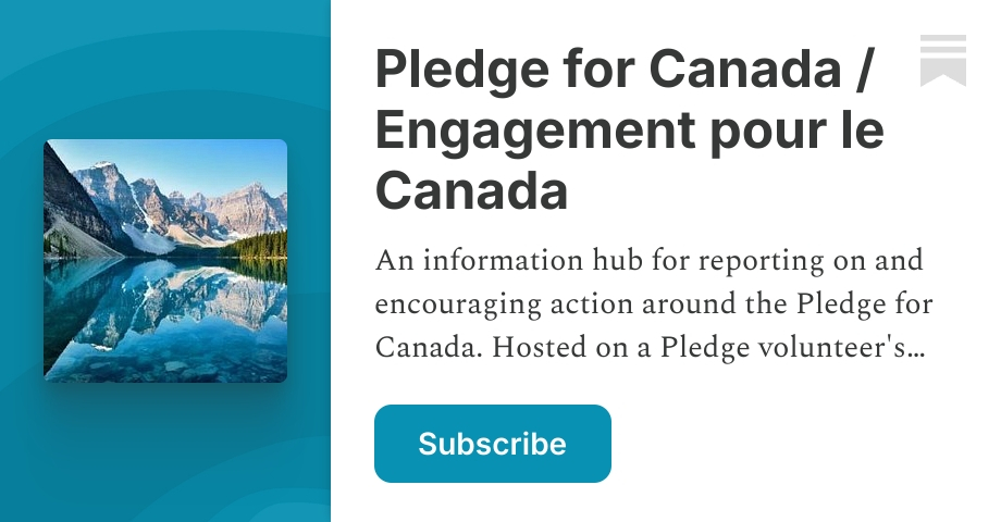 About - Pledge for Canada / Engagement pour le Canada