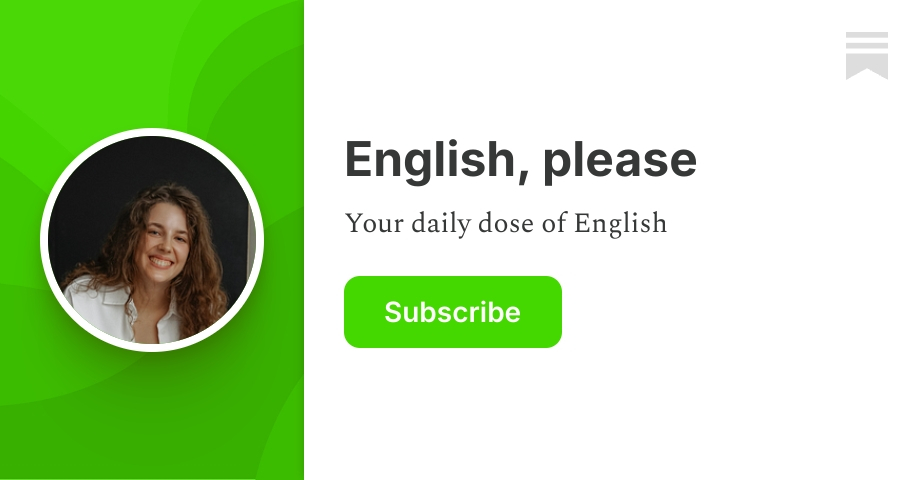 English, please | Anastasia | Substack