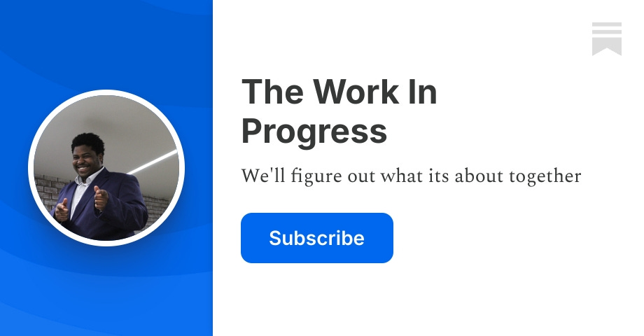 The Work In Progress | Enoch Mukungu | Substack