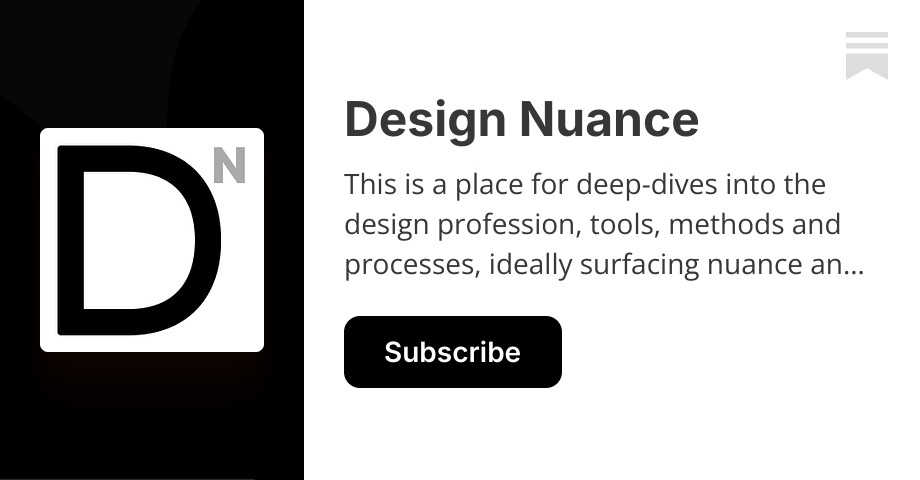 Design Nuance | Erez Reznikov | Substack