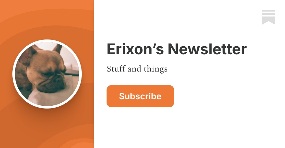 Erixon’s Newsletter | Erixon J Bernardo | Substack