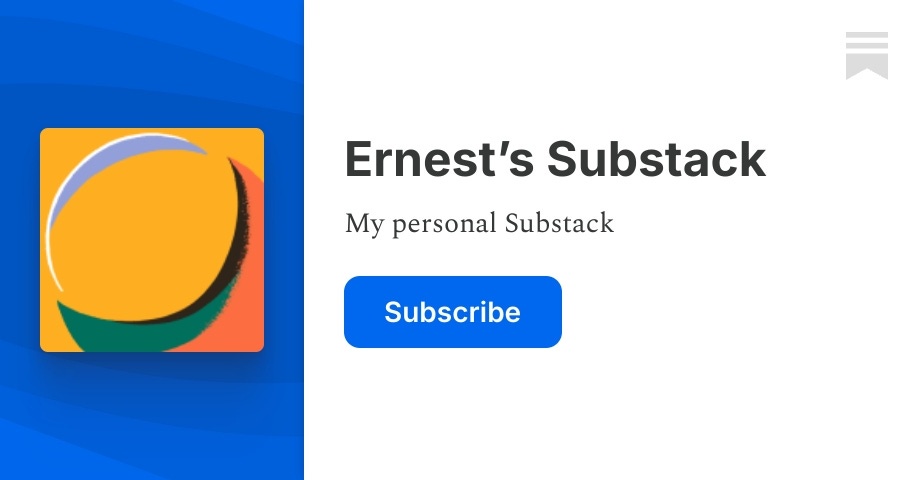 Ernest’s Substack | Ernest Chan | Substack