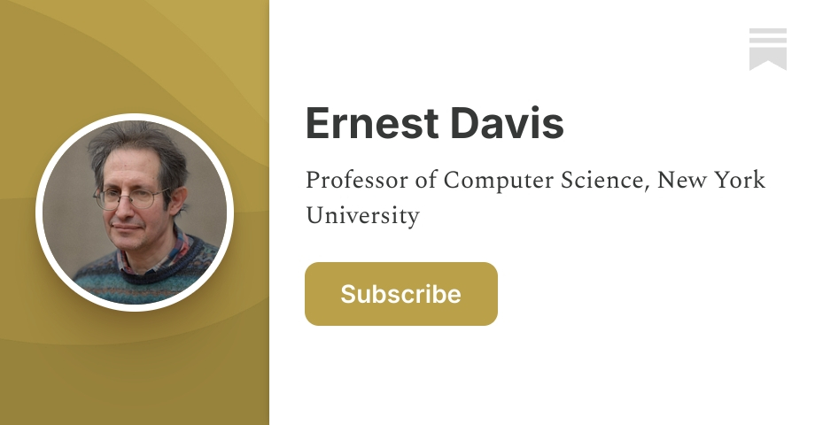 Ernest Davis | Substack