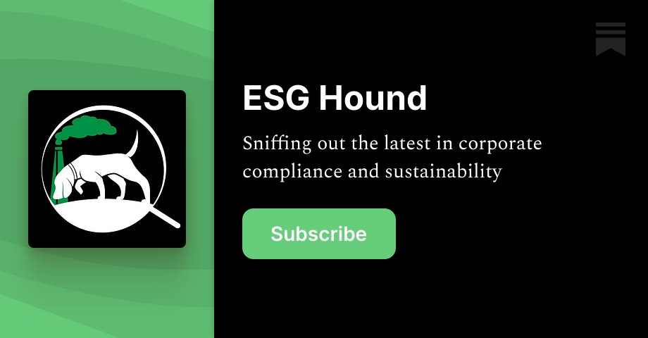 ESG Hound | Eric Roesch | Substack