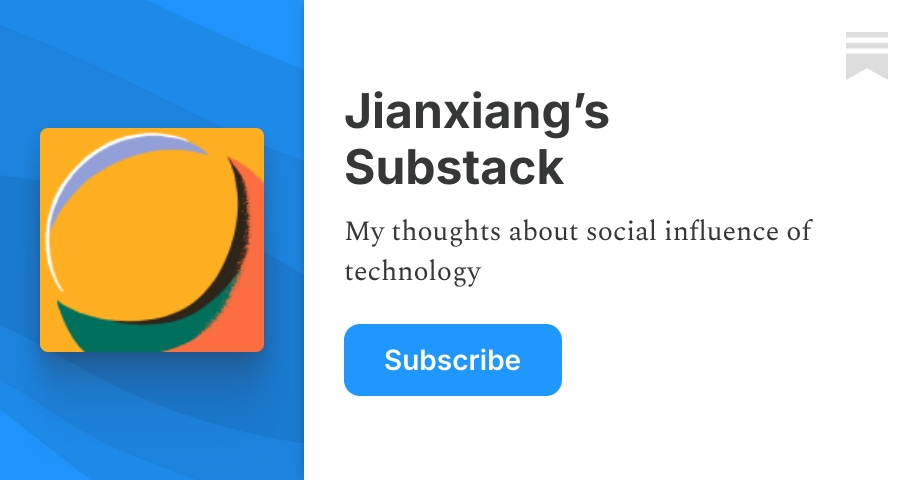 Jianxiang’s Substack | Jianxiang Gao | Substack