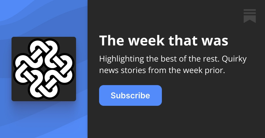 The week that was | Ian Kennedy | Substack
