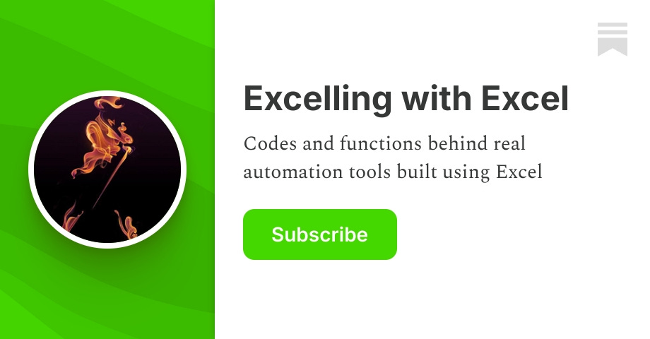 Excelling with Excel | Substack