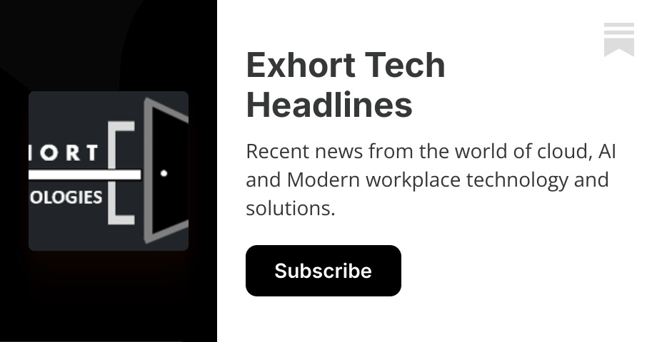 Exhort Tech Headlines | Dan Lausted | Substack