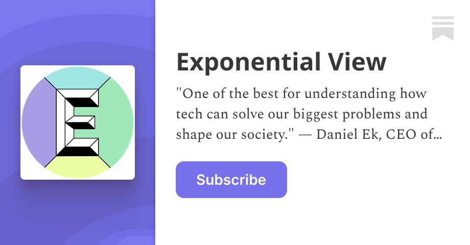 Exponential View | Azeem Azhar | Substack