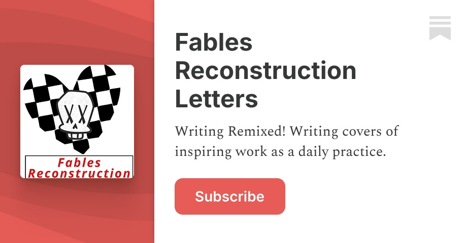 Fables Reconstruction Letters | Johnny Christian | Substack