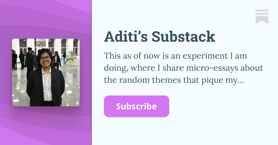 Aditi’s Substack | Aditi Agrawal | Substack