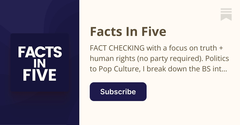 Facts In Five | Brooke Shelby | Substack