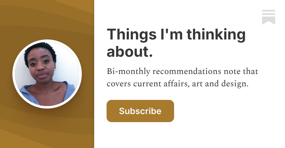 Things I'm thinking about. | Faith Pienaar | Substack