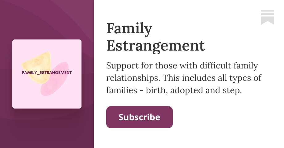 Estrangement's mixed emotions - Family Estrangement