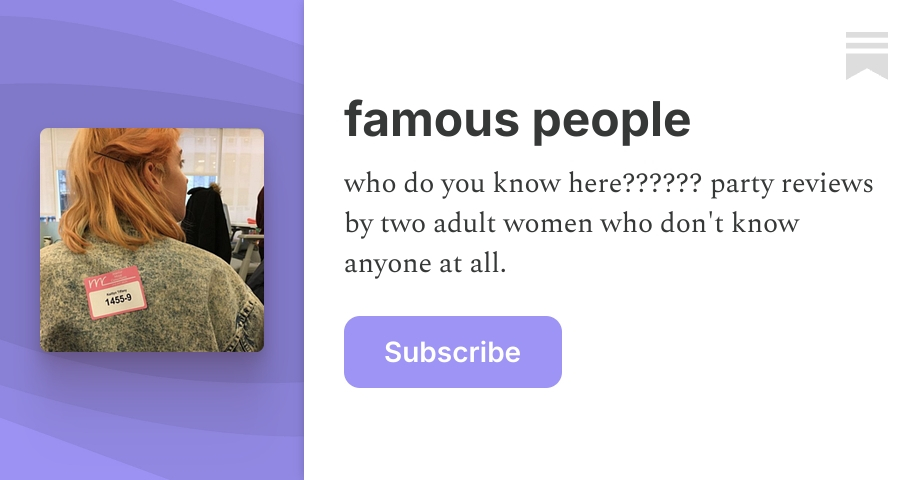 famous people | Kaitlyn and Lizzie | Substack