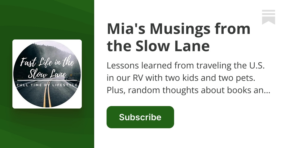 Mia's Musings from the Slow Lane | Mia Sutton | Substack