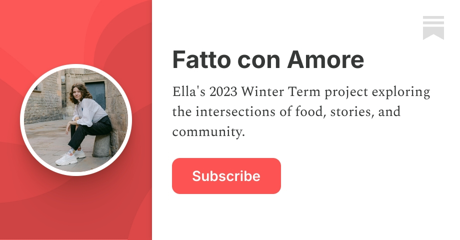 Fatto con Amore | Ella Erdahl | Substack