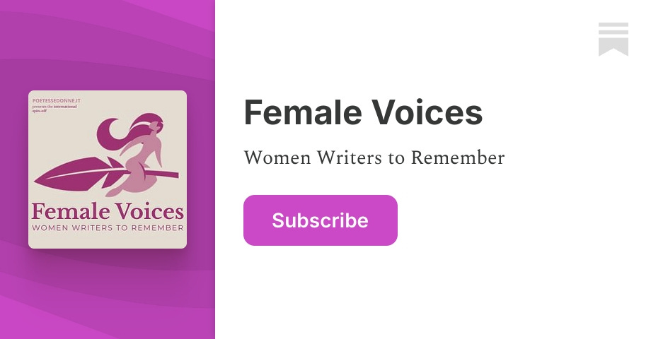 Female Voices | Alessia Pizzi | Substack
