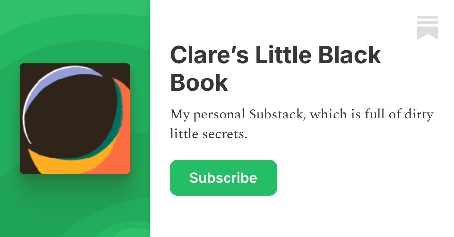 Clare’s Little Black Book | Substack
