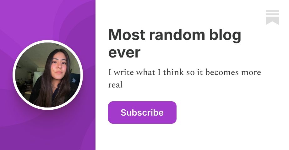 Most random blog ever | Substack