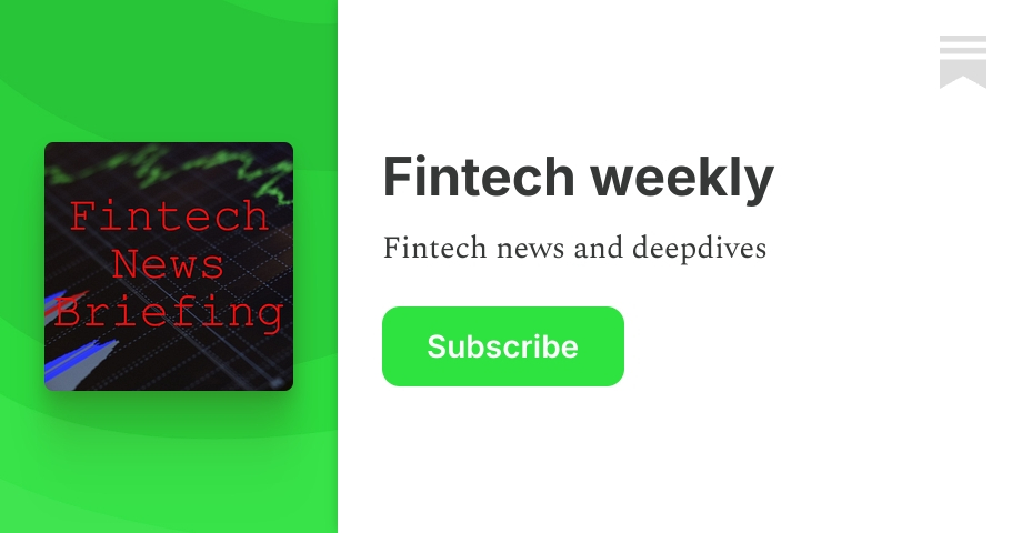 Fintech weekly | Francis Cruiziat | Substack