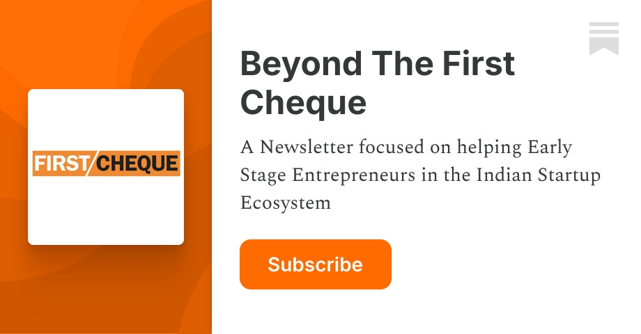 Beyond The First Cheque | FirstCheque | Substack