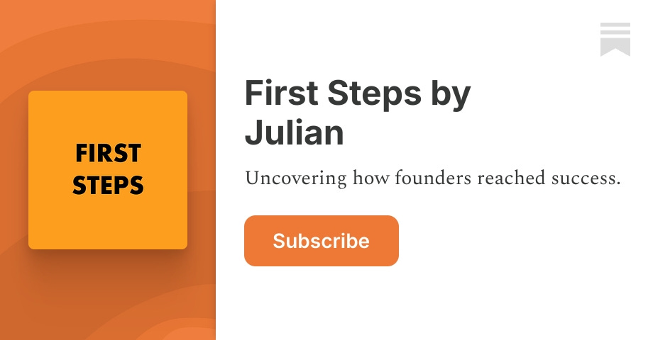 First Steps by Julian | Julian Tay | Substack
