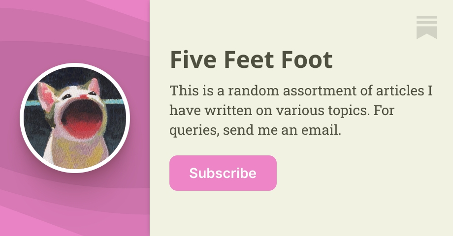 Five Feet Foot | Yogi | Substack