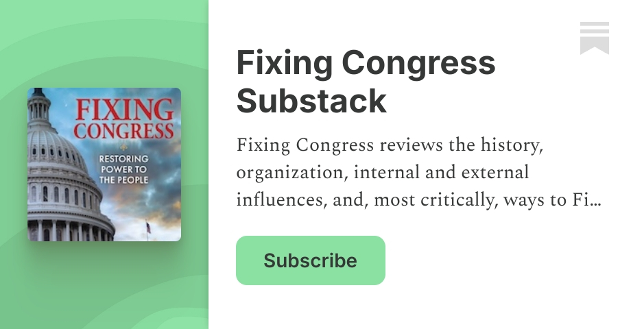 Fixing Congress Substack | Mike Johnson & Jerry Climer | Substack