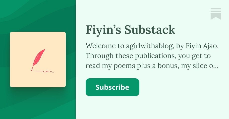 Fiyin’s Substack | Fiyin Ajao | Substack