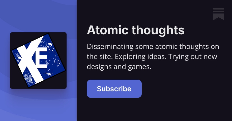 Atomic thoughts | Xenon | Substack