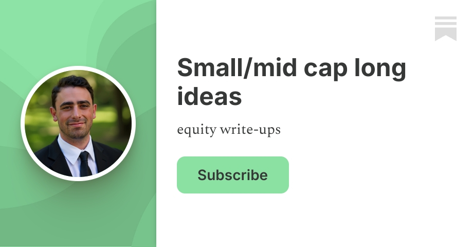 Small/mid cap long ideas | Noah Levine | Substack