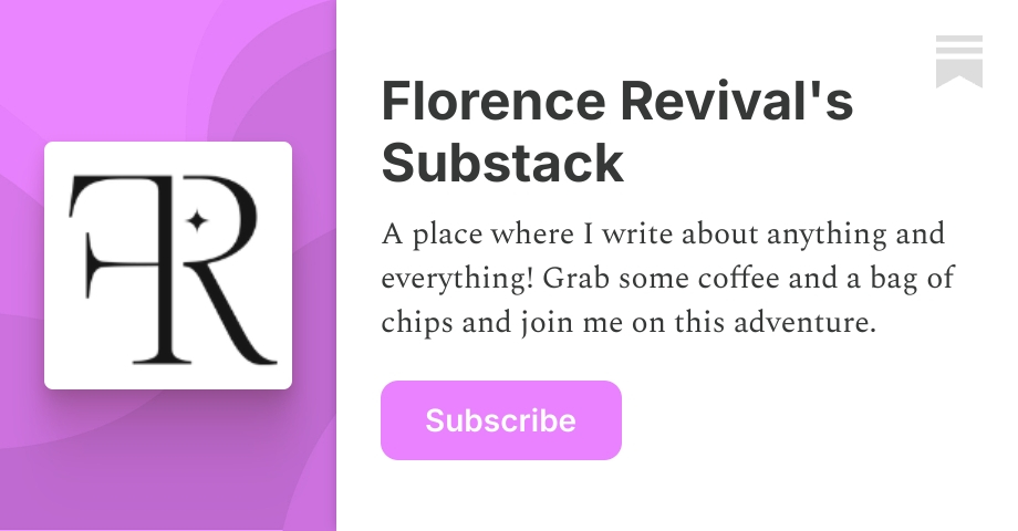 Florence Revival's Substack | Katie - Florence Revival | Substack