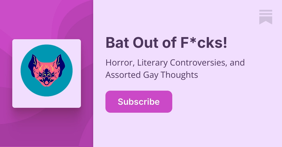 Bat Out of F*cks! | Flórián Dracula | Substack