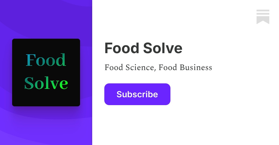 Food Solve | Nikunj Naliyadhara | Substack