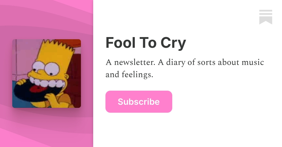 Fool To Cry | Substack