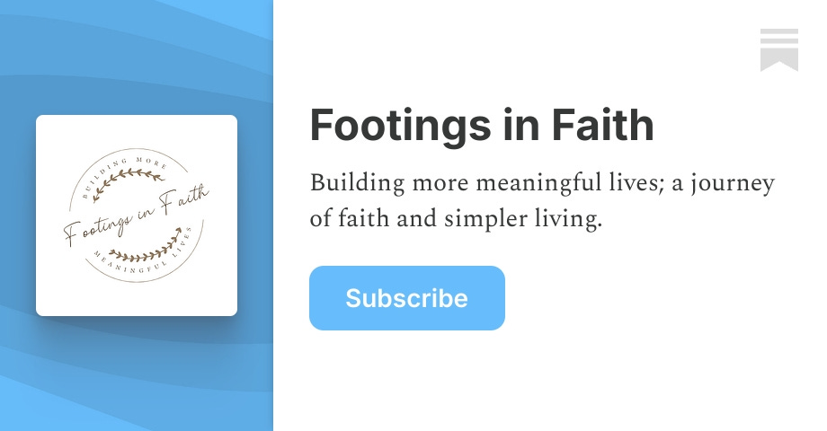 Footings in Faith | Kelli | Substack