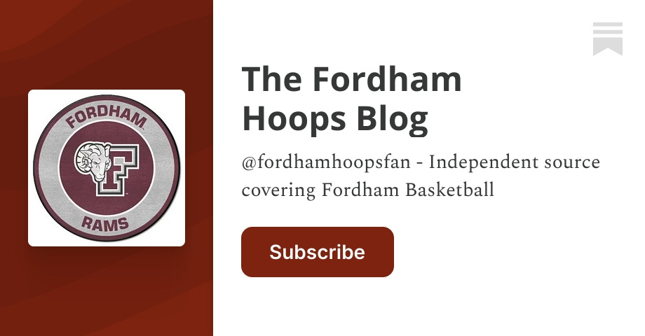The Fordham Hoops Blog | fordhamhoopsfan | Substack