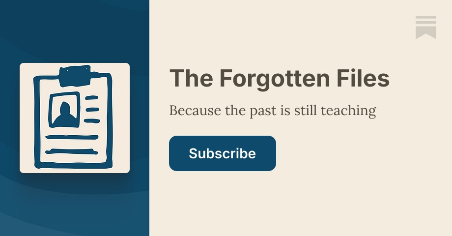 The Forgotten Files | Peter Pappas | Substack