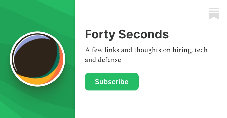 Forty Seconds | Bill McGeehin | Substack
