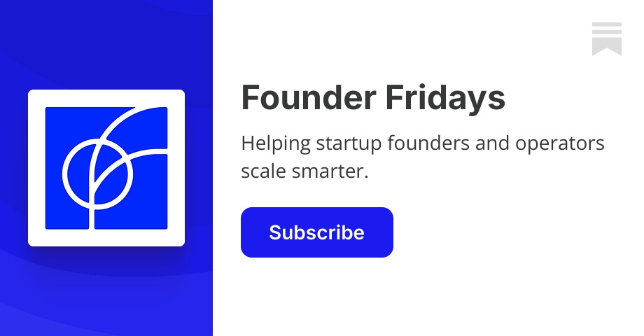 Founder Fridays | Kyle Westaway | Substack