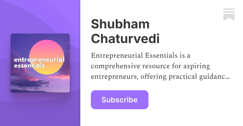 Shubham Chaturvedi | Substack