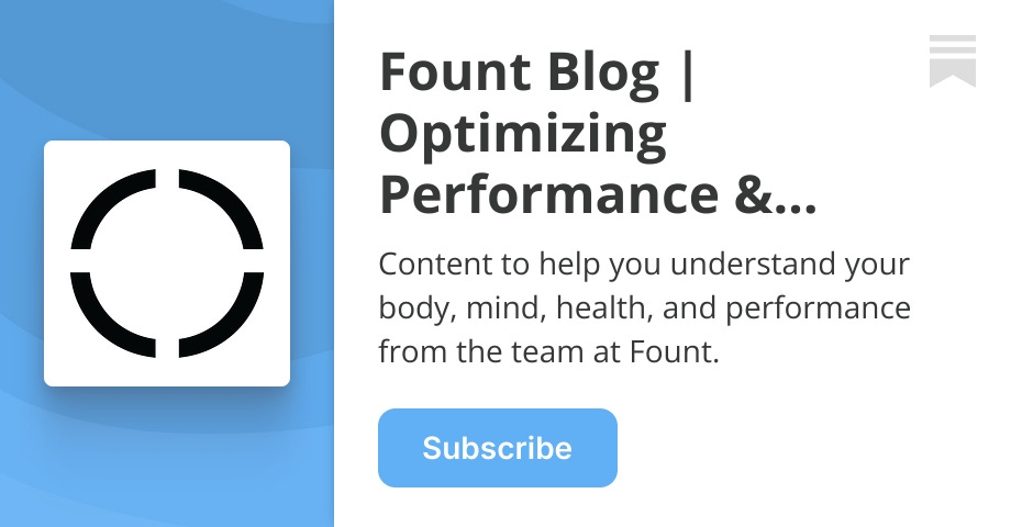 Fount Blog | Optimizing Performance & Longevity | Clayton Kim | Substack