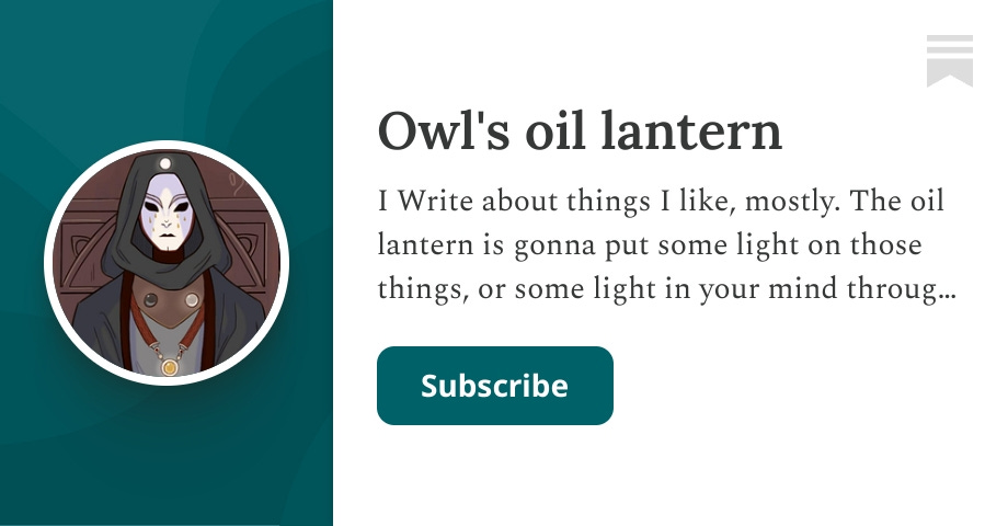 Owl's oil lantern | Francesco Alaimo | Substack