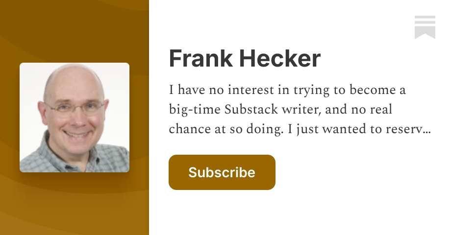 Why I don’t write on Substack - Frank Hecker