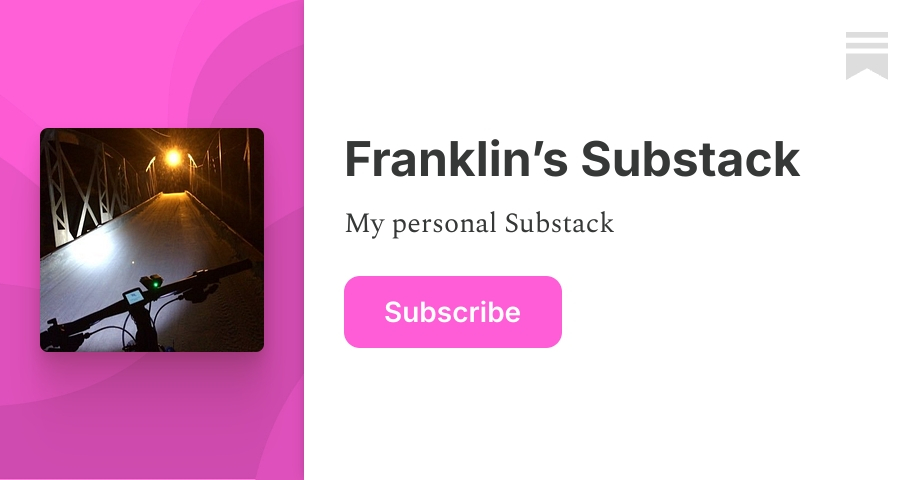 Franklin’s Substack | Franklin Rios | Substack