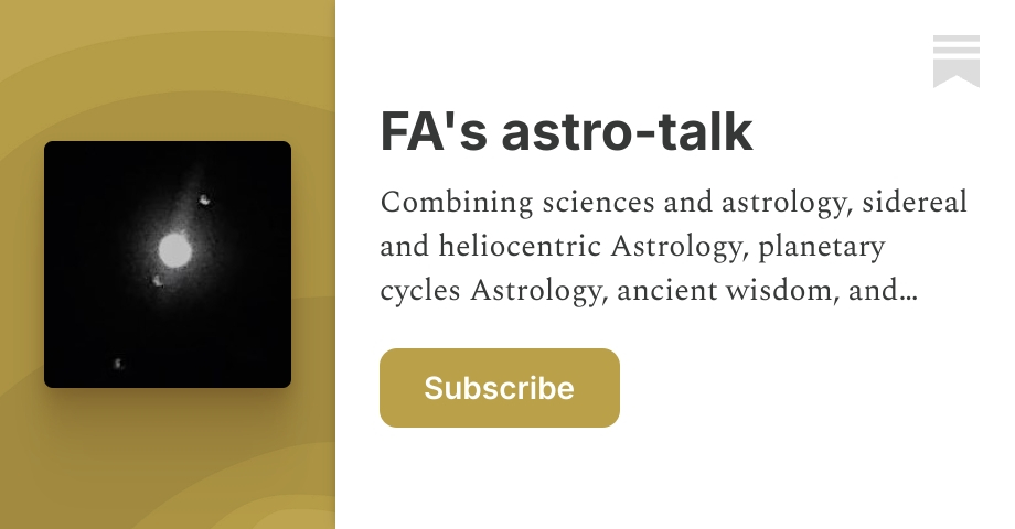 FA's astro-talk | Fran Arnet | Substack