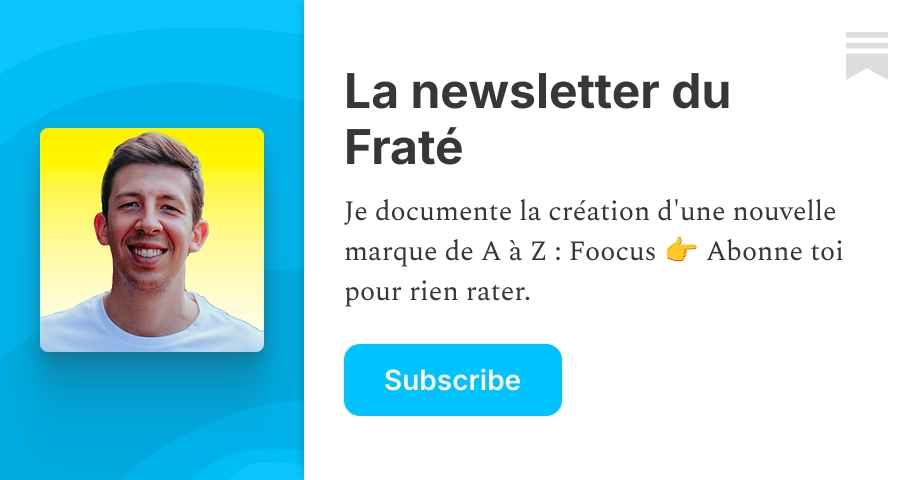 La newsletter du Fraté | Fraté Hugo | Substack