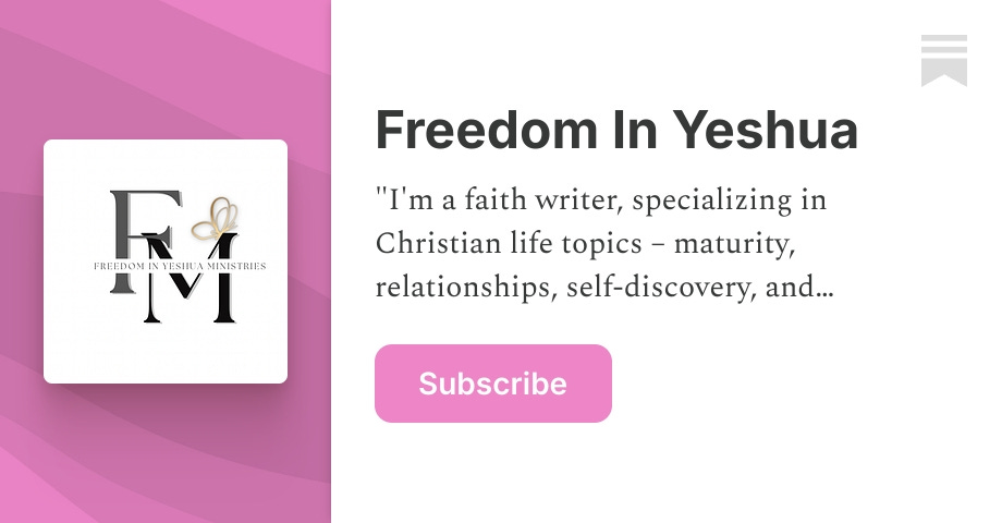 Freedom In Yeshua | Freedom in Yeshua Ministries | Substack